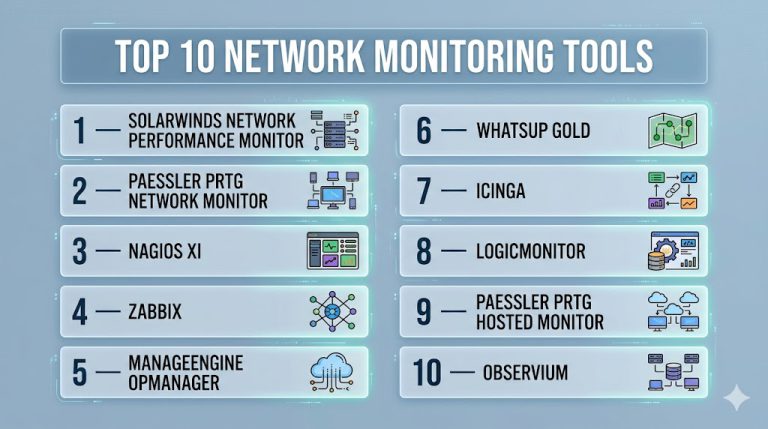Top 10 Network Monitoring Tools: Features, Pros, Cons & Comparison – My ...