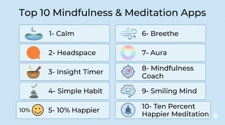 Top 10 Mindfulness & Meditation Apps: Features, Pros, Cons & Comparison ...